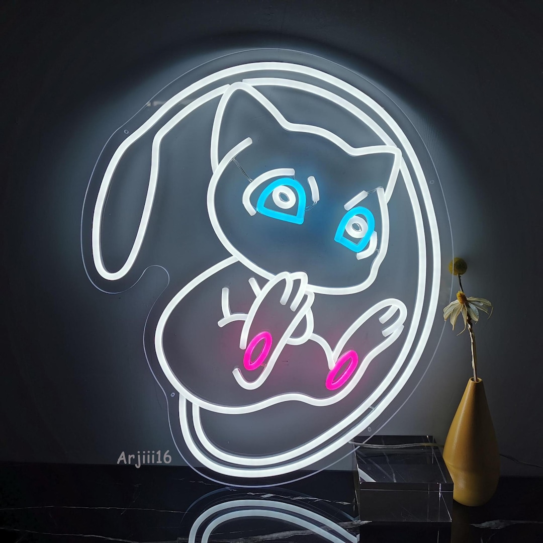 Anime Character Neon Sign, Japanese Neon Light, Psychic Led Neon Sign ...