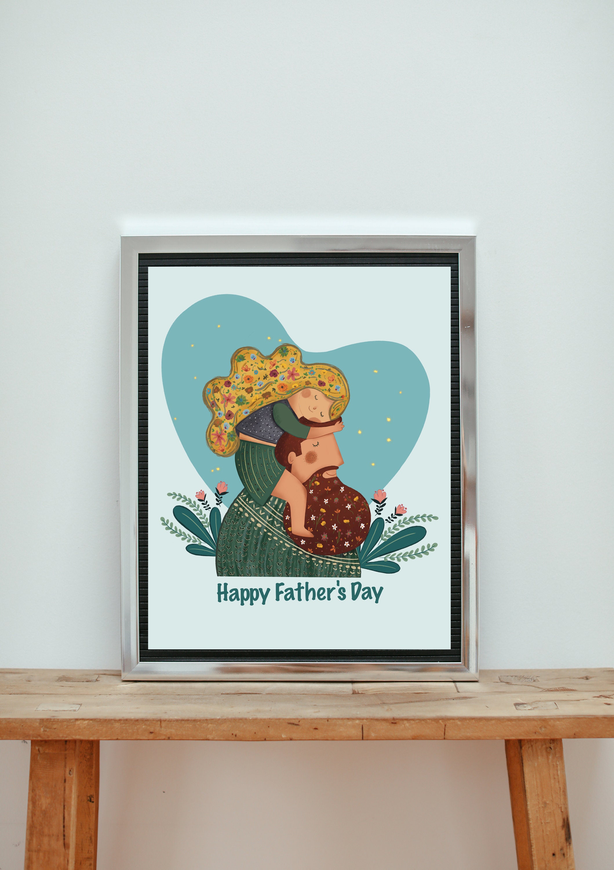 Father's Day Wall Art | Father's Day Illustration | Bond of Love ...