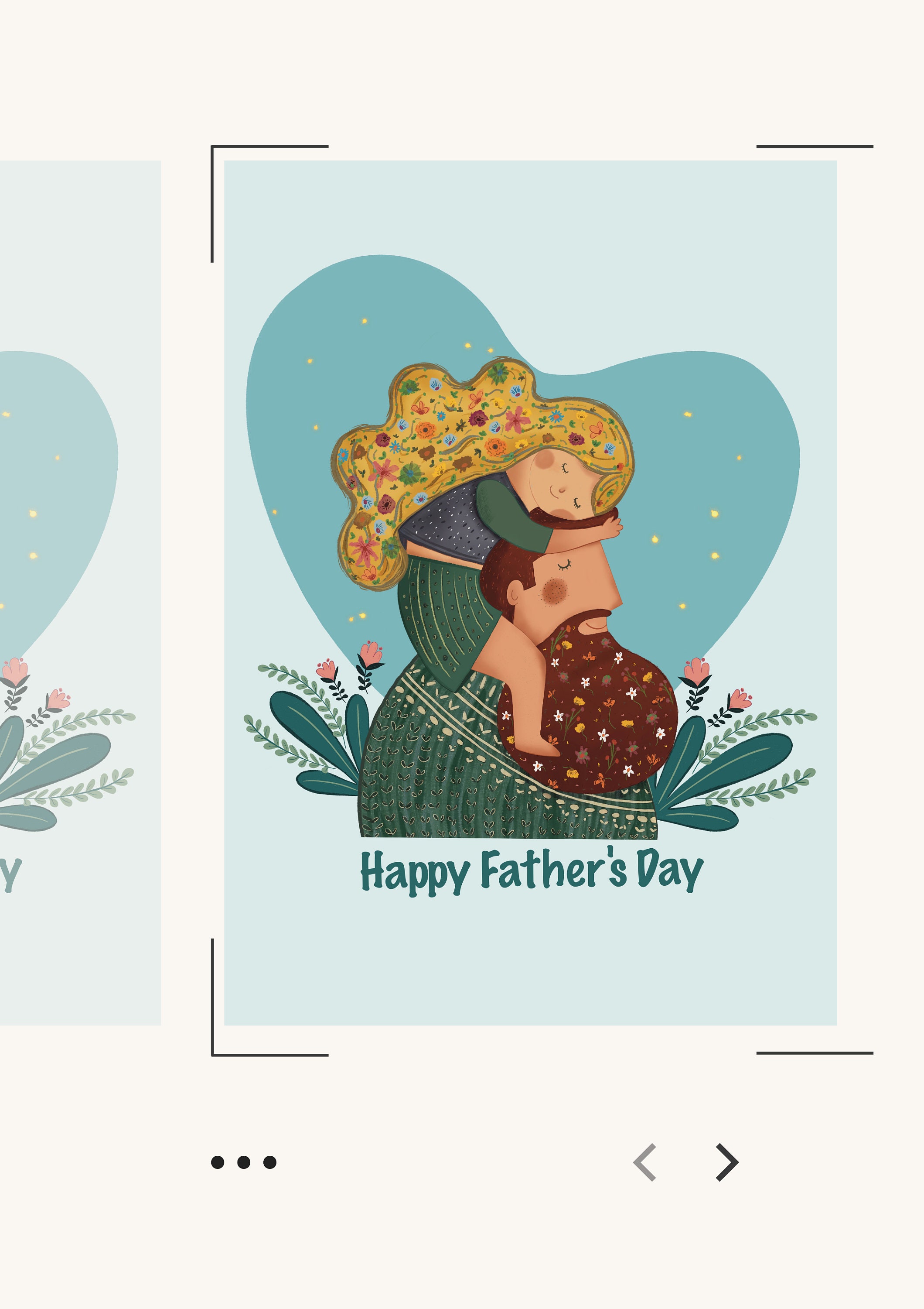 Father's Day Wall Art | Father's Day Illustration | Bond of Love ...