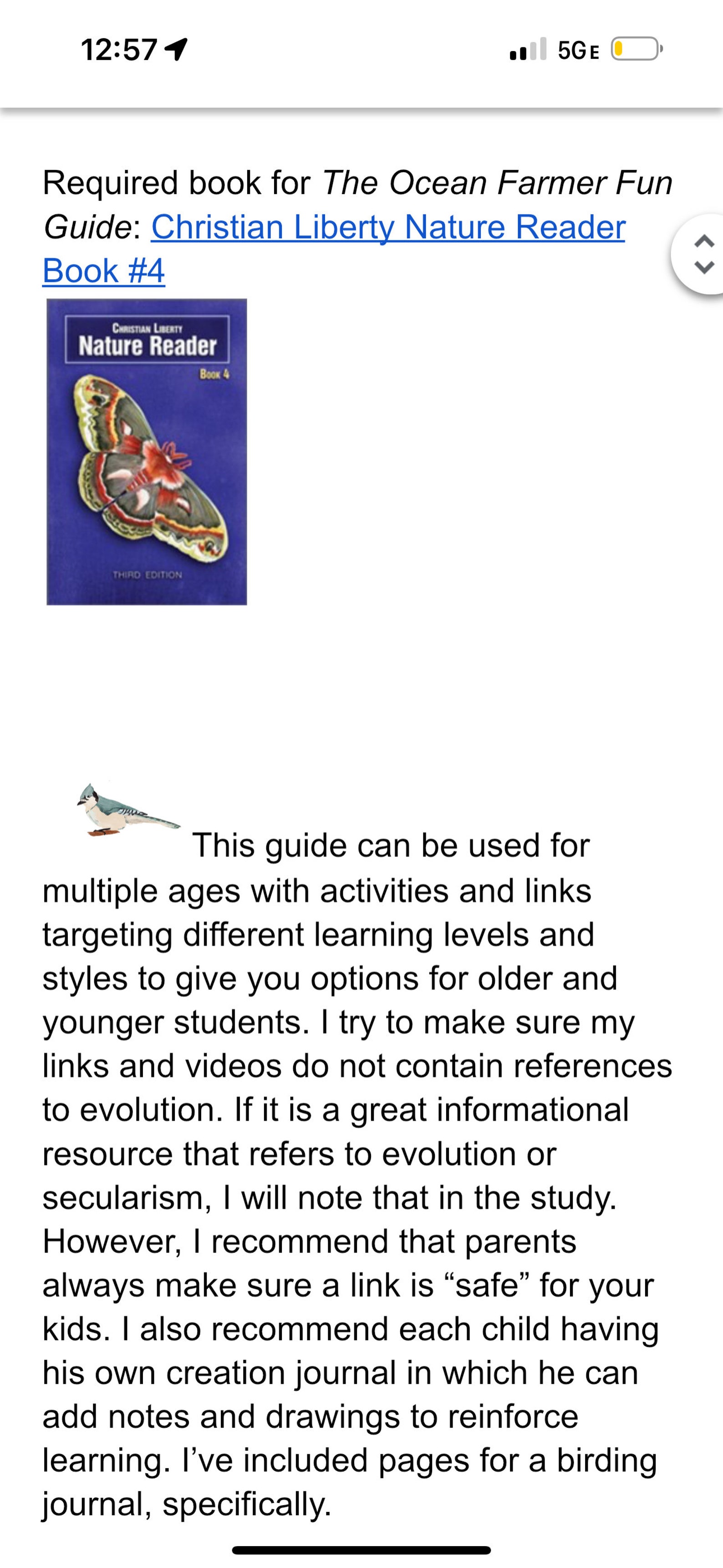 The Ocean Farmer Fun Guide, Homeschool Curriculum to Use With Book 4 of ...