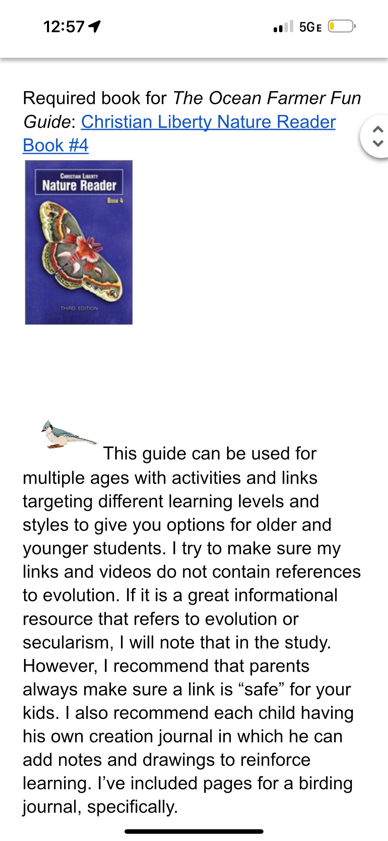 The Ocean Farmer Fun Guide, Homeschool Curriculum to Use With Book 4 of ...