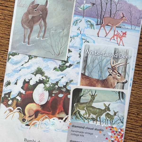 Deer Collage - Etsy