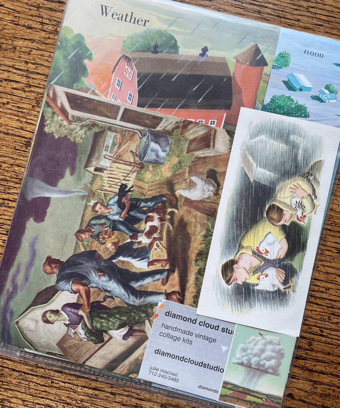 Weather Forecast on the Farm: Thunderstorm Tornado and Flood - Etsy