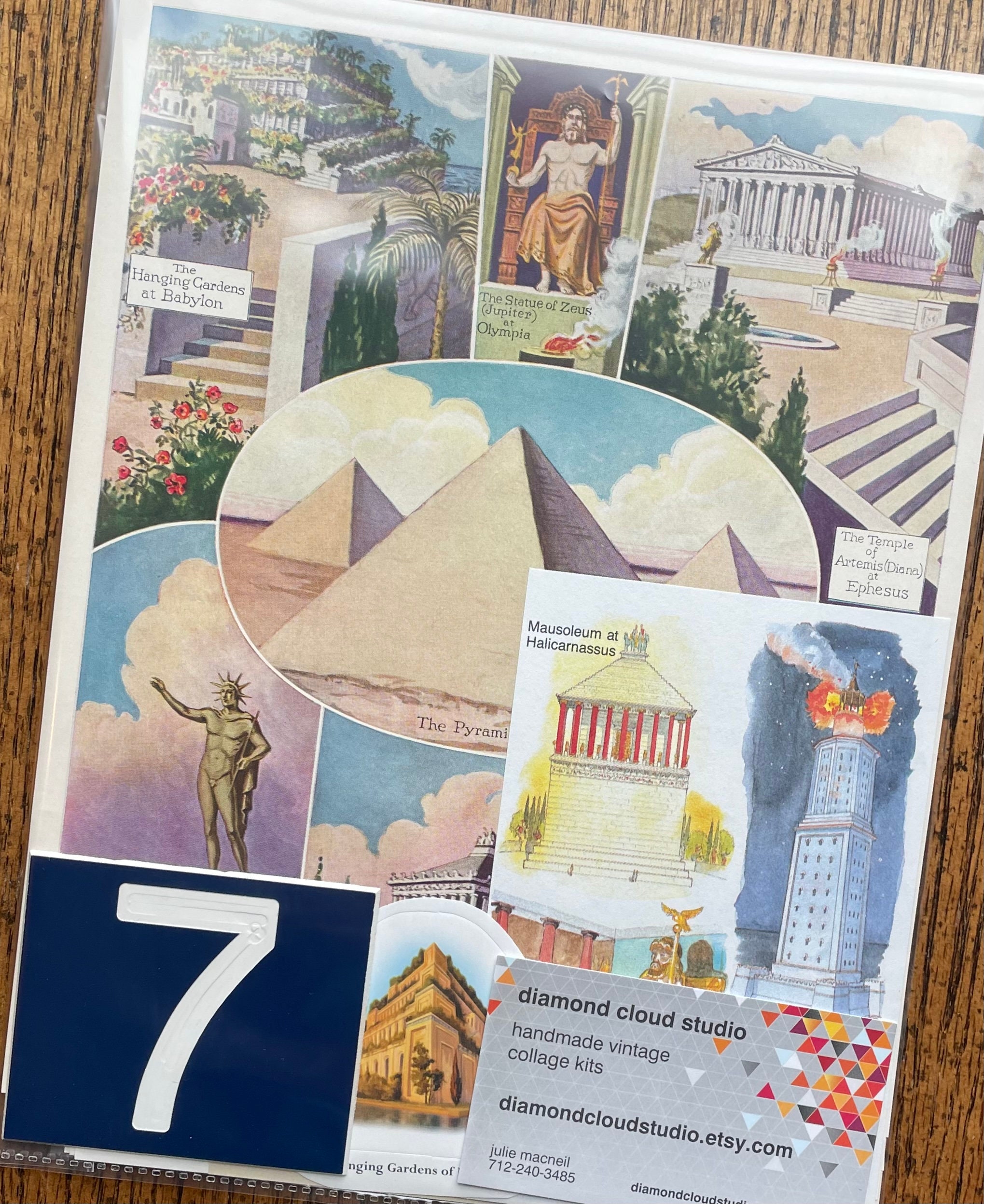 7 Wonders Of The Ancient World Collage