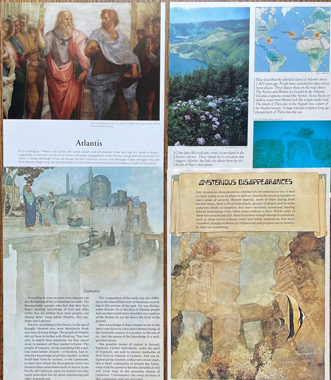 The Lost City of Atlantis Vintage Adventure and History - Etsy