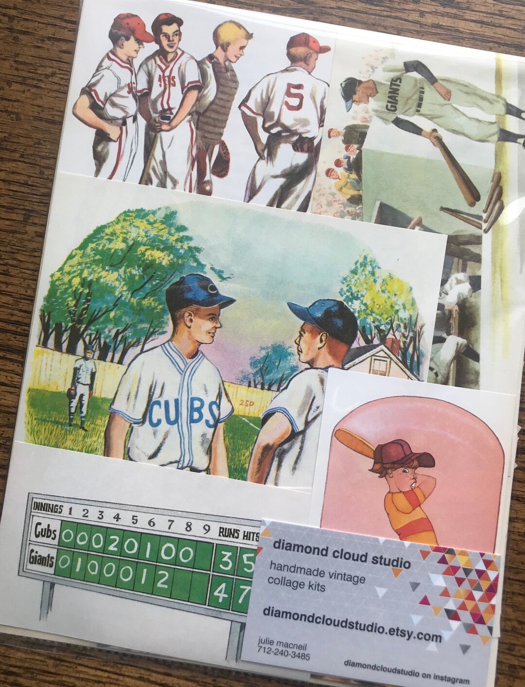 Baseball Vintage Sport Children Family and Softball Collage - Etsy
