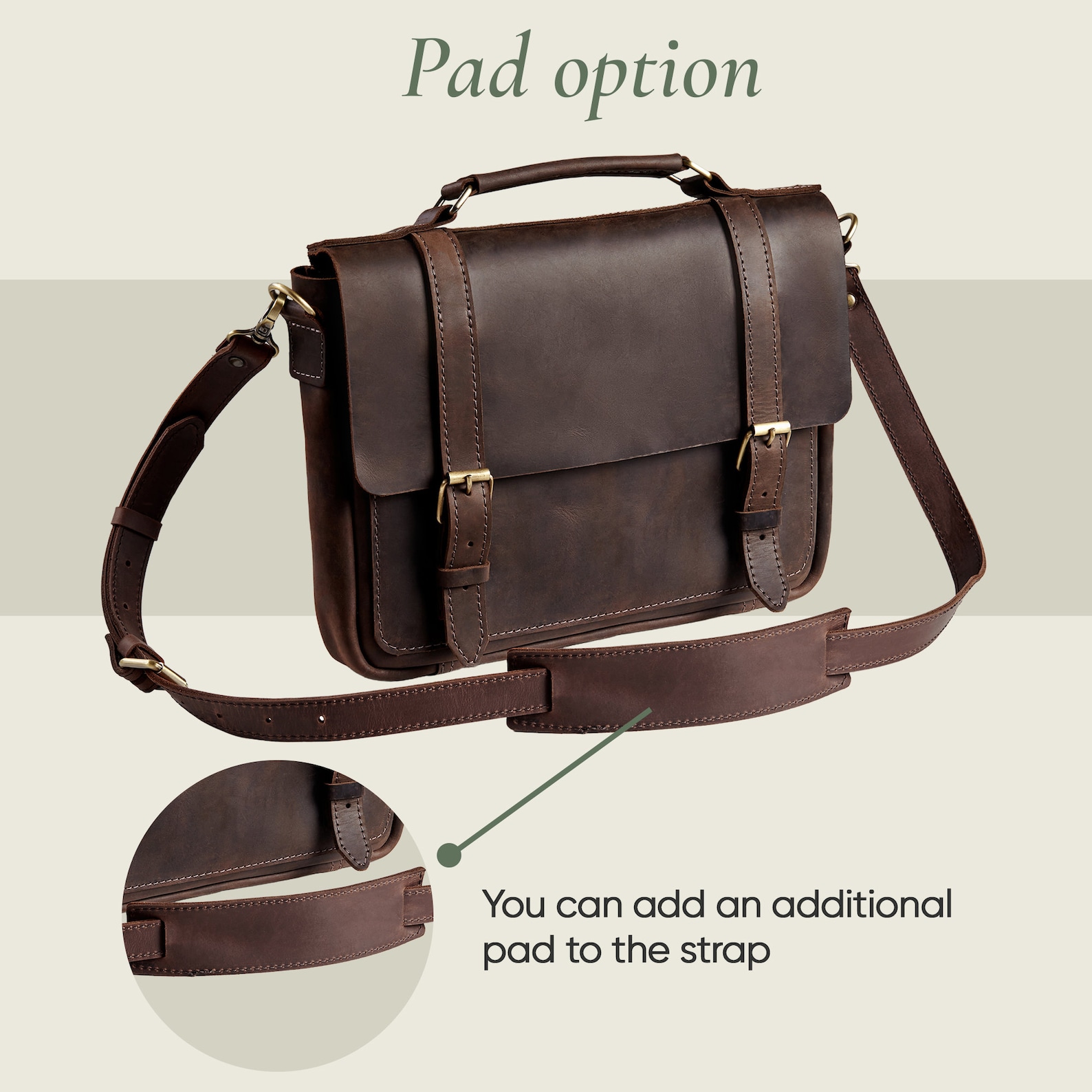 Leather Briefcase, Laptop Courier Bag, Laptop Briefcase Bag, Bag for ...