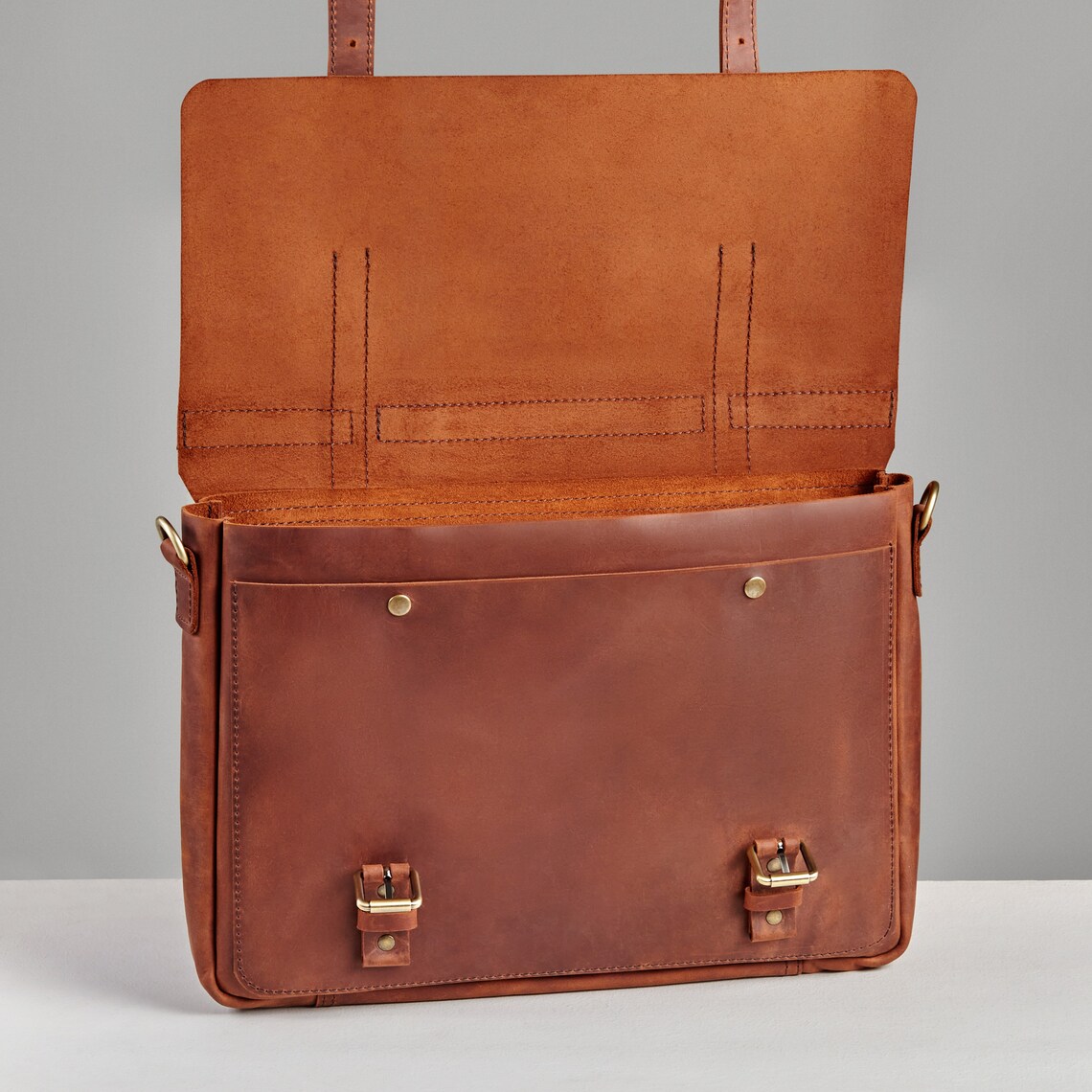 Leather Briefcase, Laptop Courier Bag, Laptop Briefcase Bag, Bag for ...