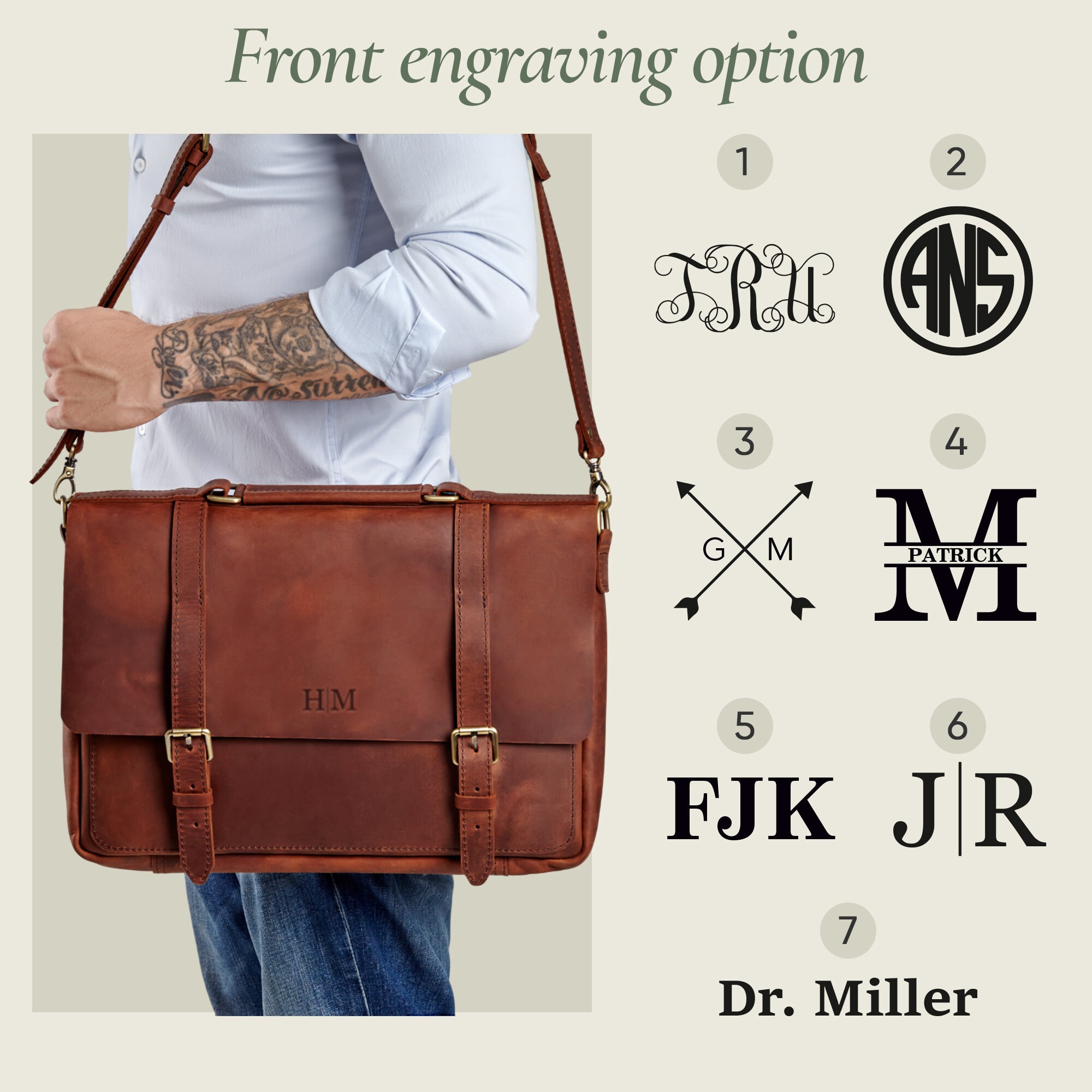 Leather Briefcase, Laptop Courier Bag, Laptop Briefcase Bag, Bag for ...