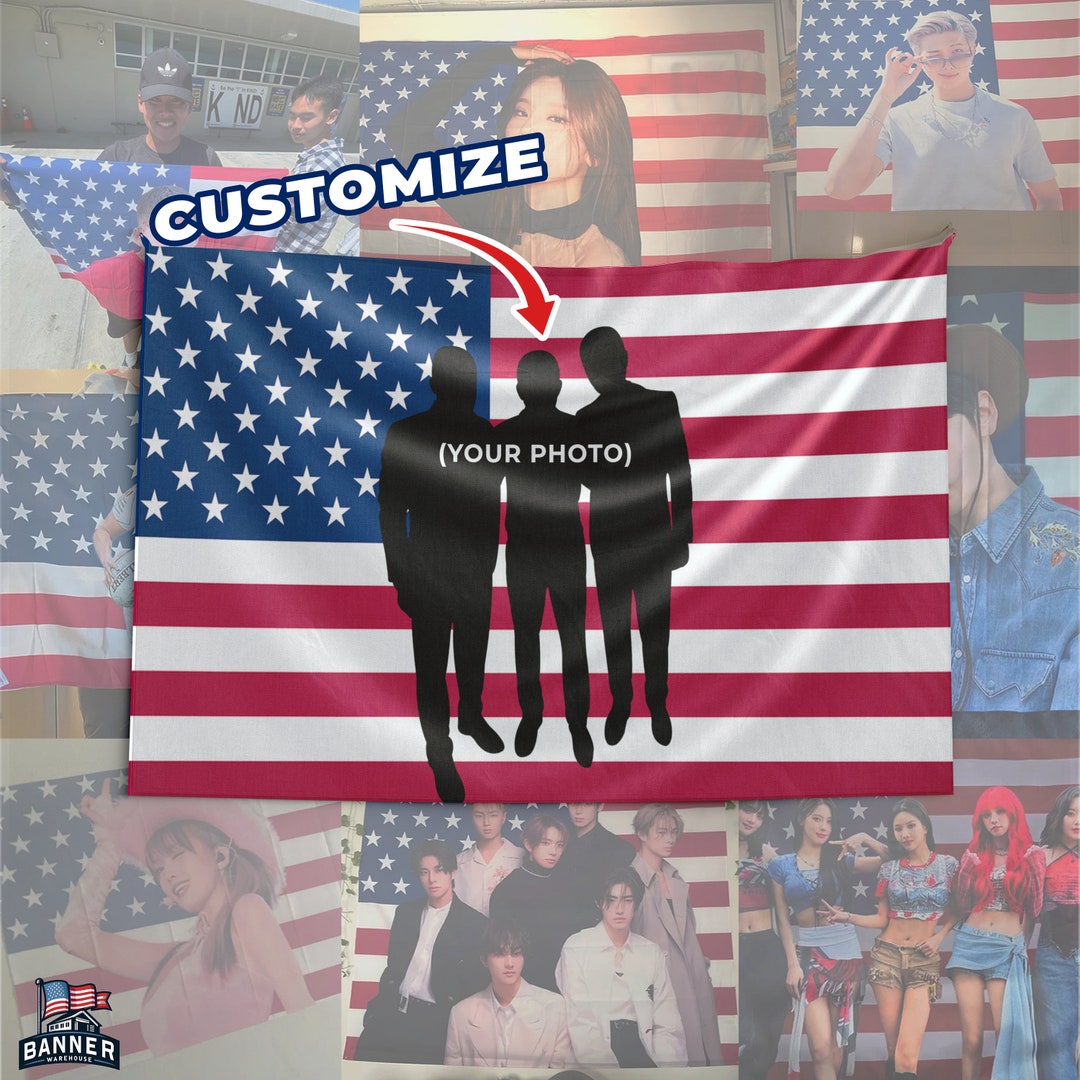 Custom USA Flag 3x5ft Upload Your Photo FAST DELIVERY Funny Flag ...