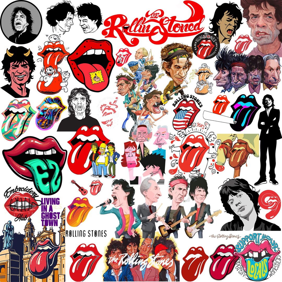 Rolling Stones Lips Svg, the Rolling Stones, Digital Download, Hot Lips ...