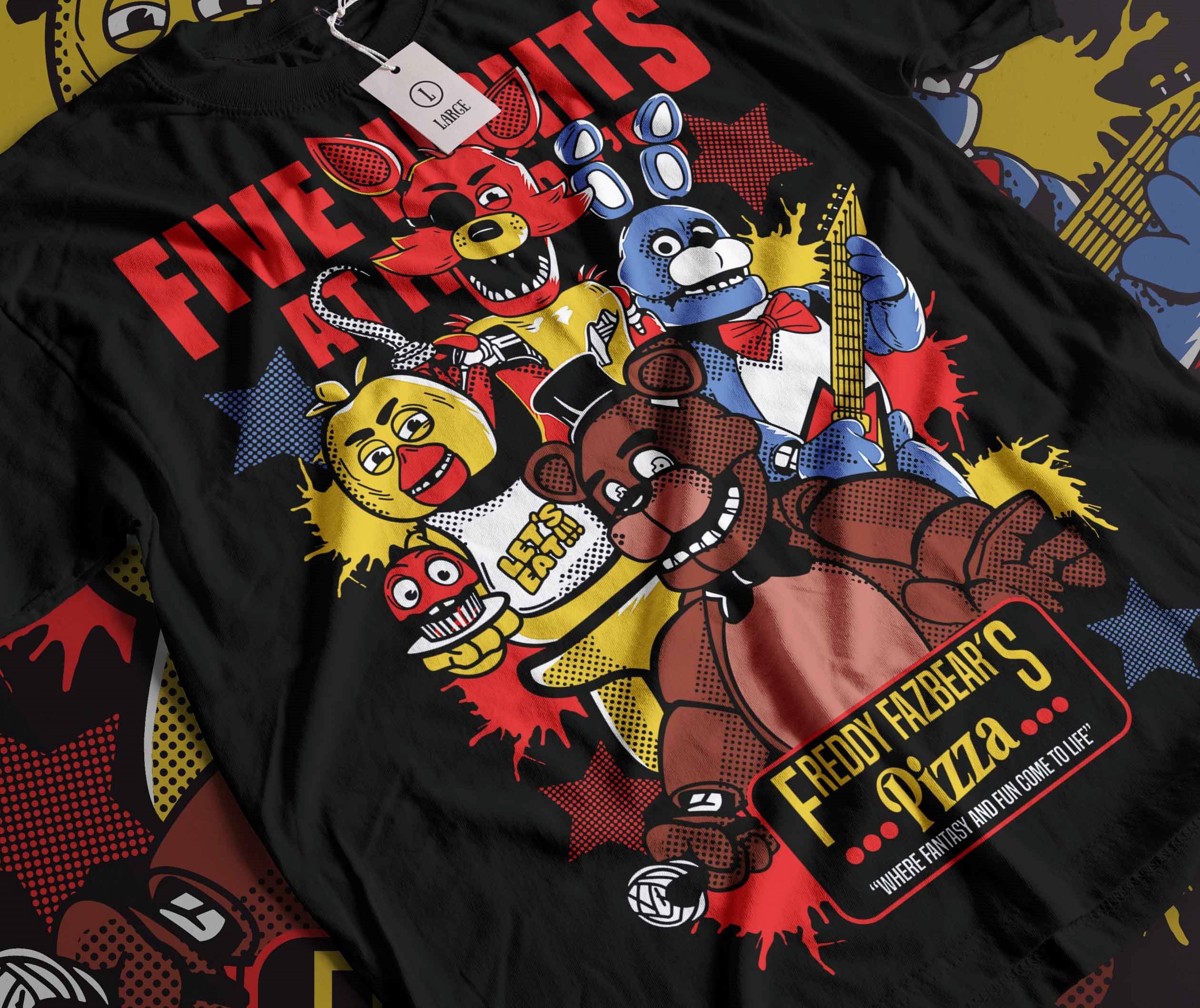 Limited Five Nights at Freddy's Vintage T-shirt, FNAF T-shirt, Gift for ...