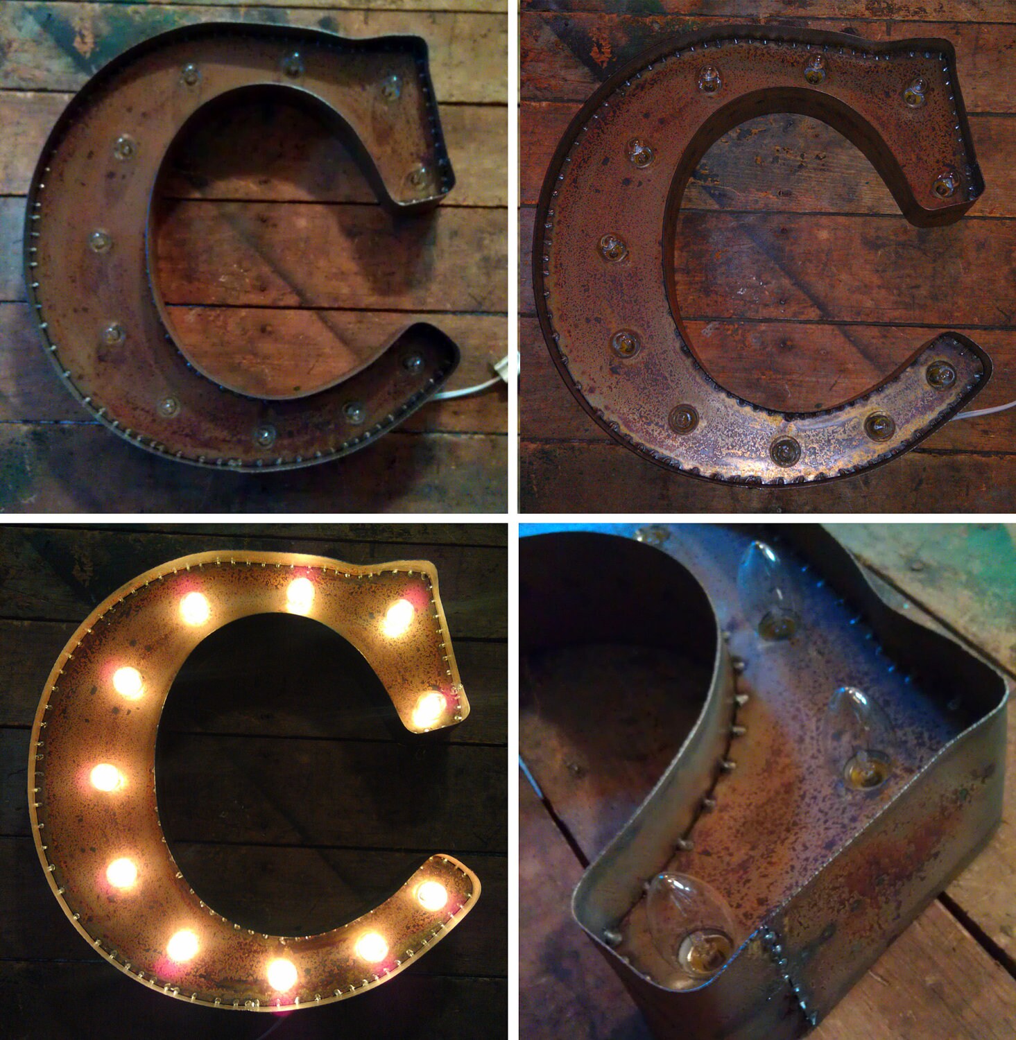 19 Inch Marquee PATINA Steel Letters or Numbers - Etsy