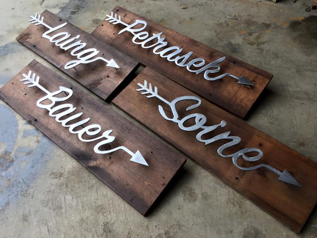 Arrow Word Sign - 2 Feet Long - Etsy
