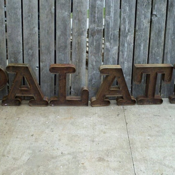 Patina Letters - Etsy