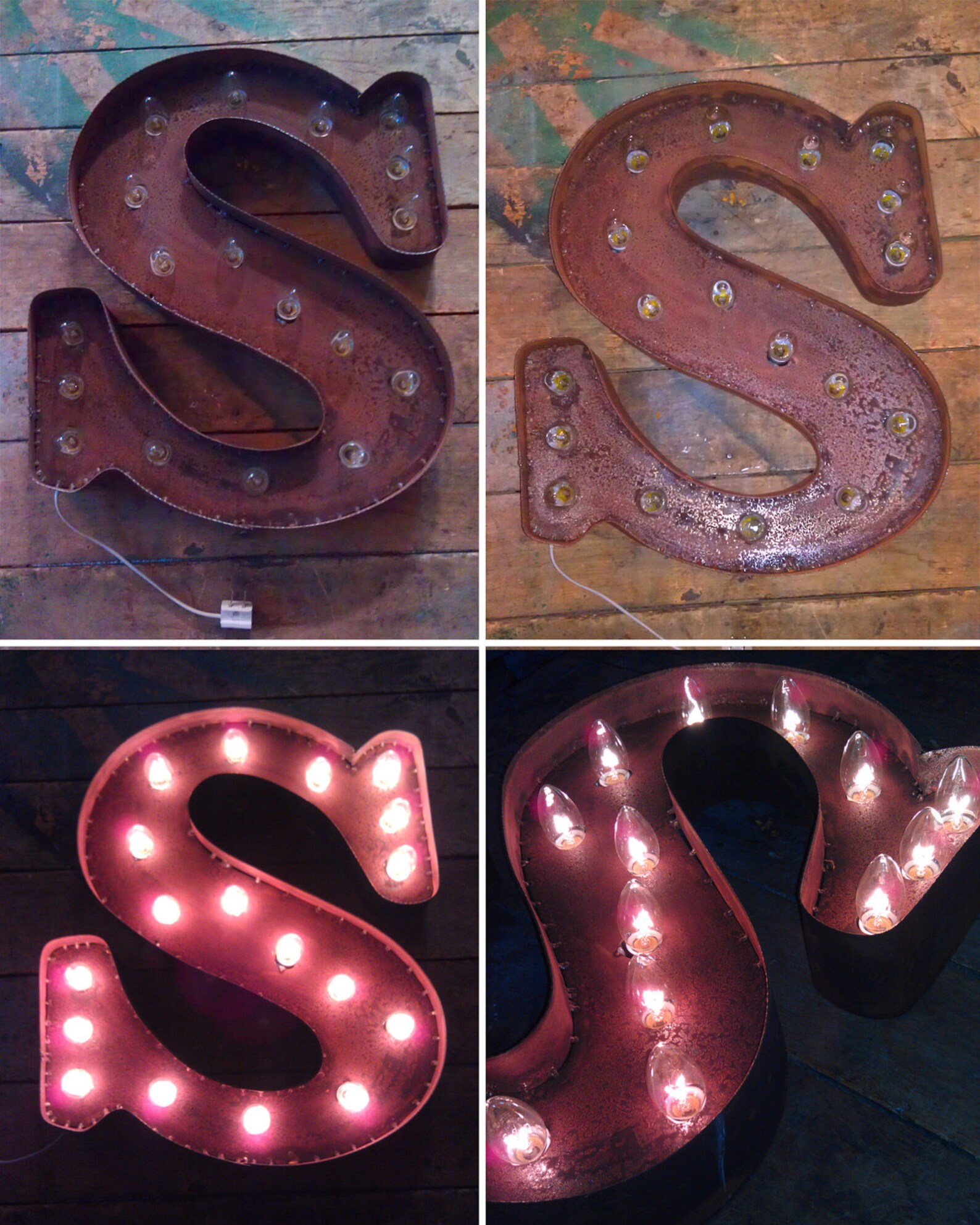 19 Inch Marquee PATINA Steel Letters or Numbers - Etsy
