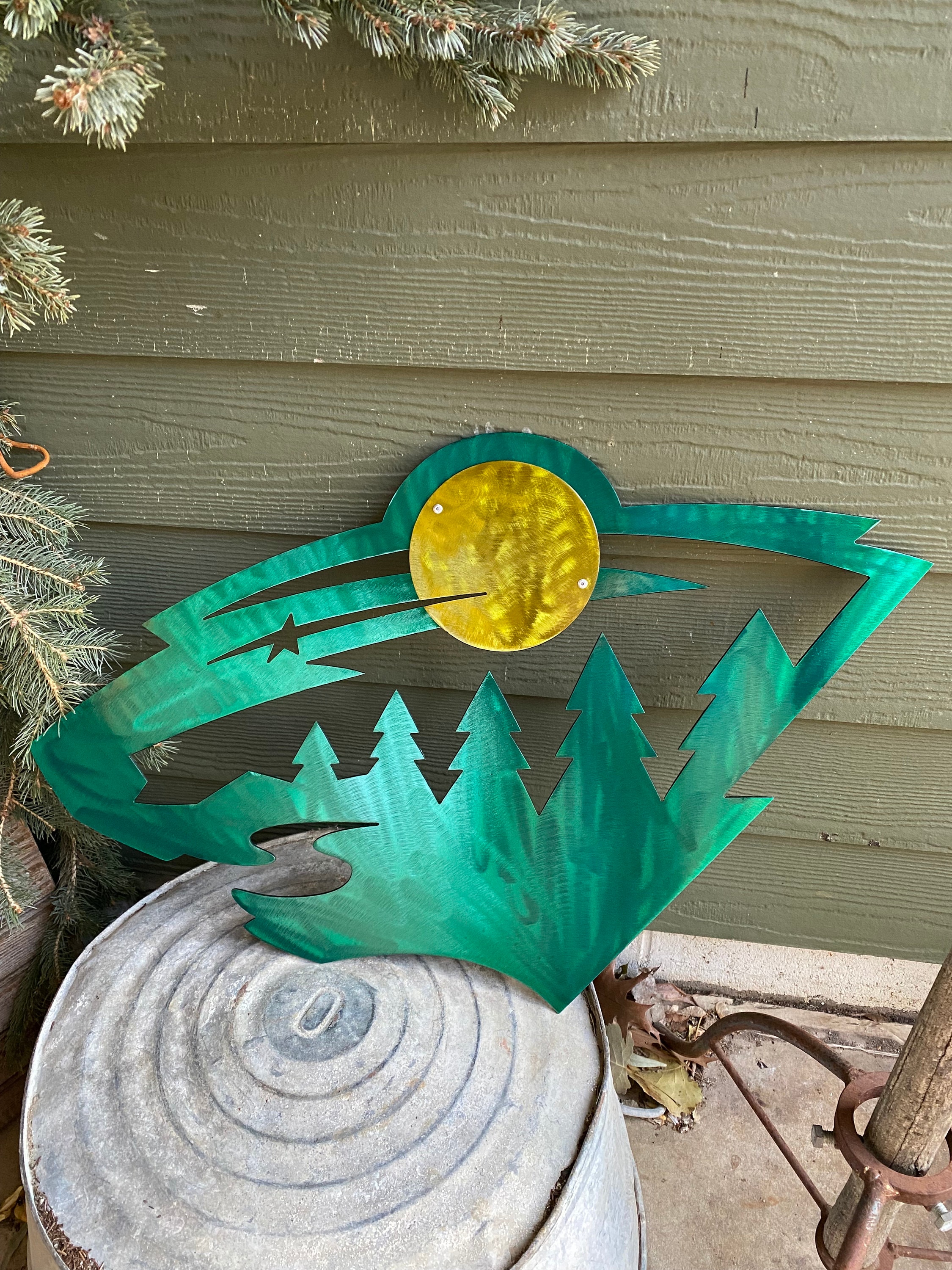 Steel WILD Sign With Translucent Paint - Etsy