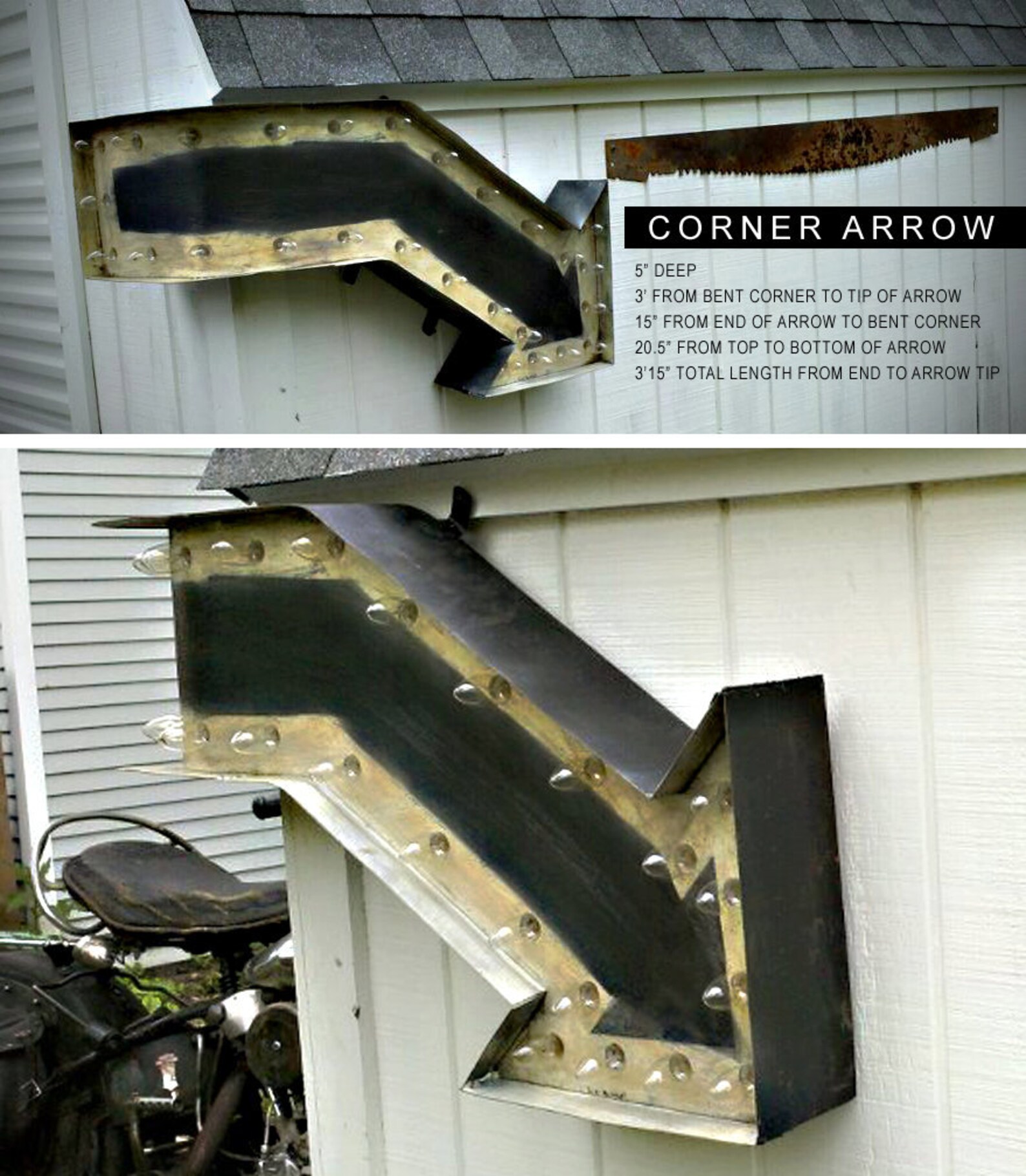 Marquee Corner Arrow - Etsy