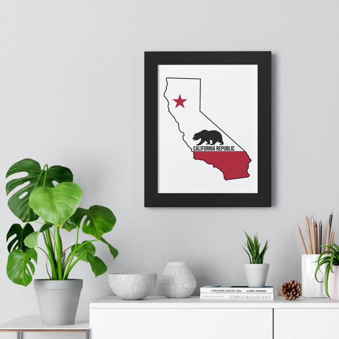 Vertical Poster California State Flag Design - Etsy