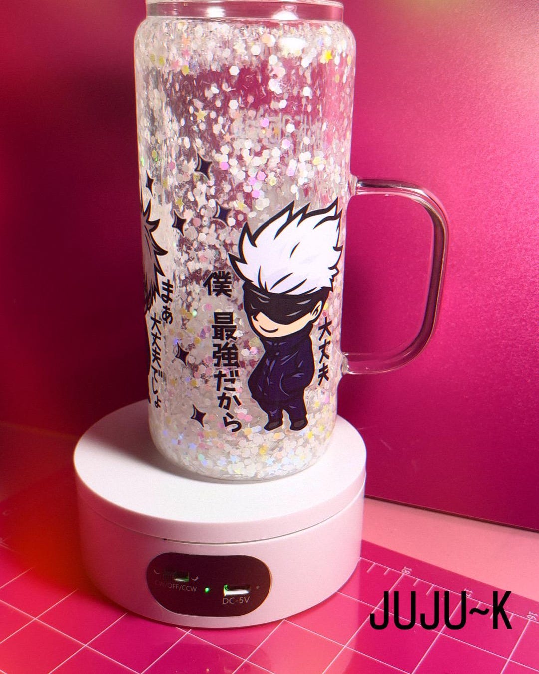 Gojo Jujutsu Kaisen Snow-globe Glass Cup - Etsy México