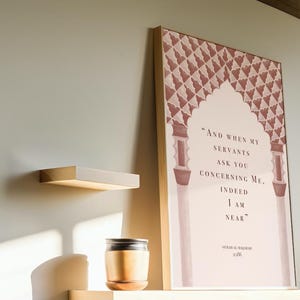 Islamic Wall Art Digital Download, Inspirational Quran Quote, Islamic ...