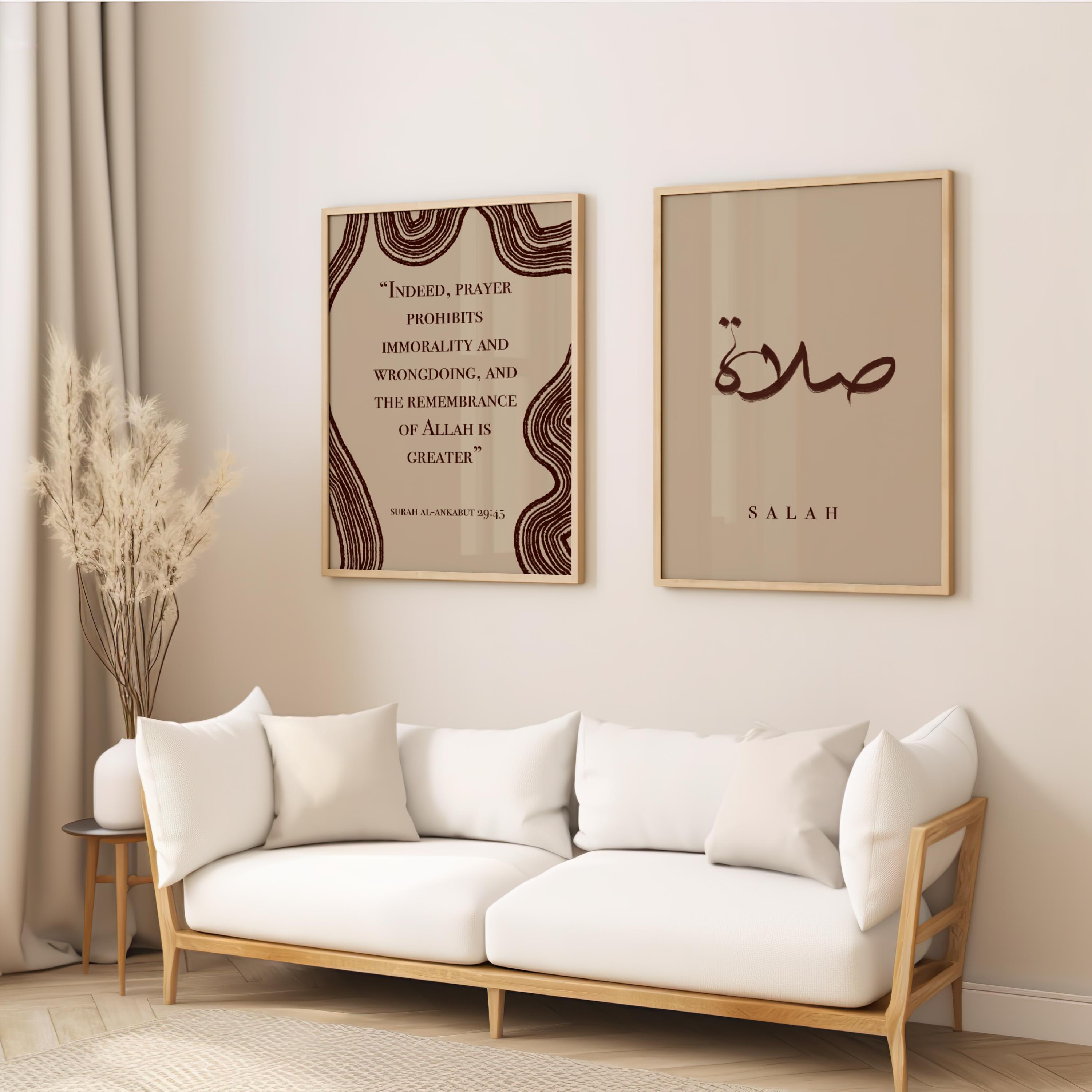 Salah Islamic Wall Art, Set of 2, Digital Download, Quran Quote and ...