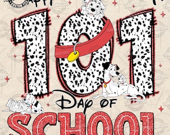 Cartoon 101 Days Png, 101 Days of School Dalmatian Dog Png, 101 Days ...