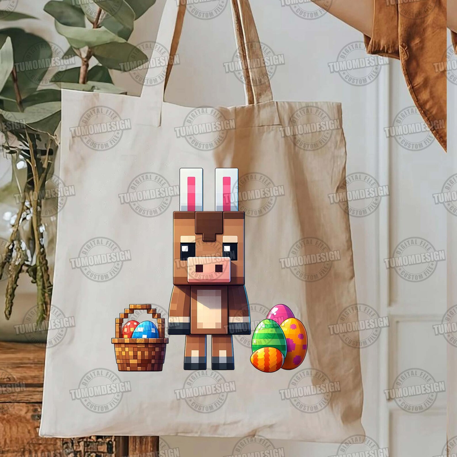 Character Easter Png Bundle, Boys Mining Easter Png, Retro Easter Png ...