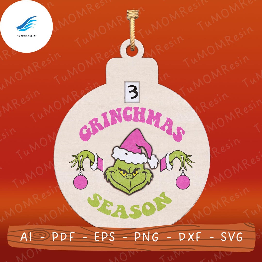 Green Monster Laser Cut File Svg, Character Christmas Wood Sign Svg ...