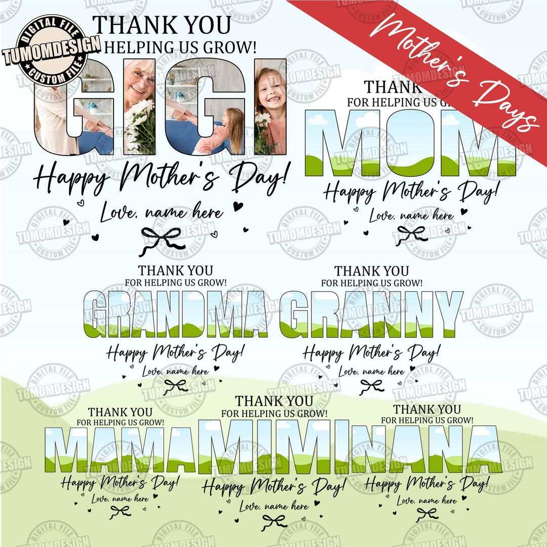 Mother's Day Canva Template, Custom Mom Canva Frame, Mama Designs ...