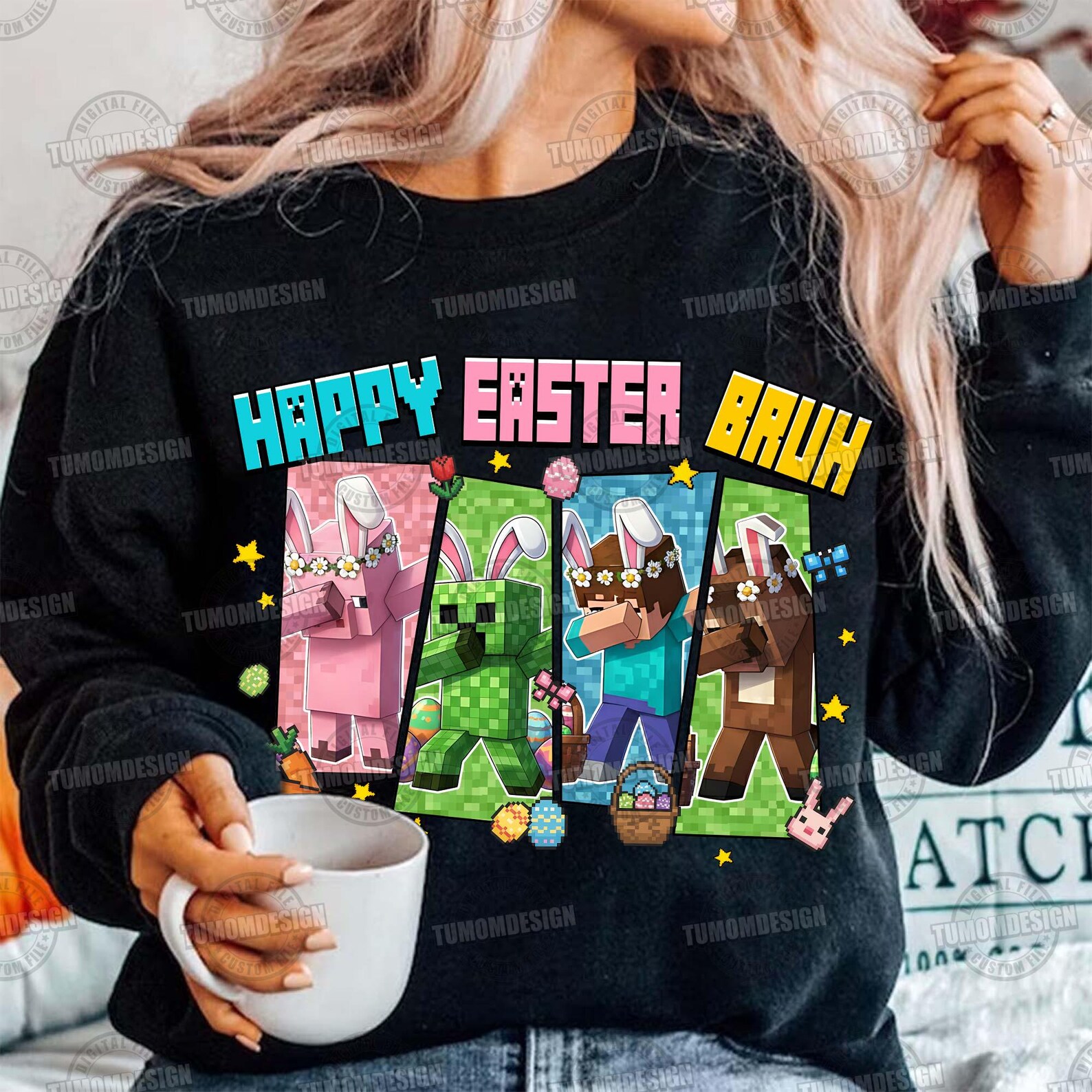 Happy Easter Bruh Png, Retro Easter Png, Cartoon Movie Png, Happy ...