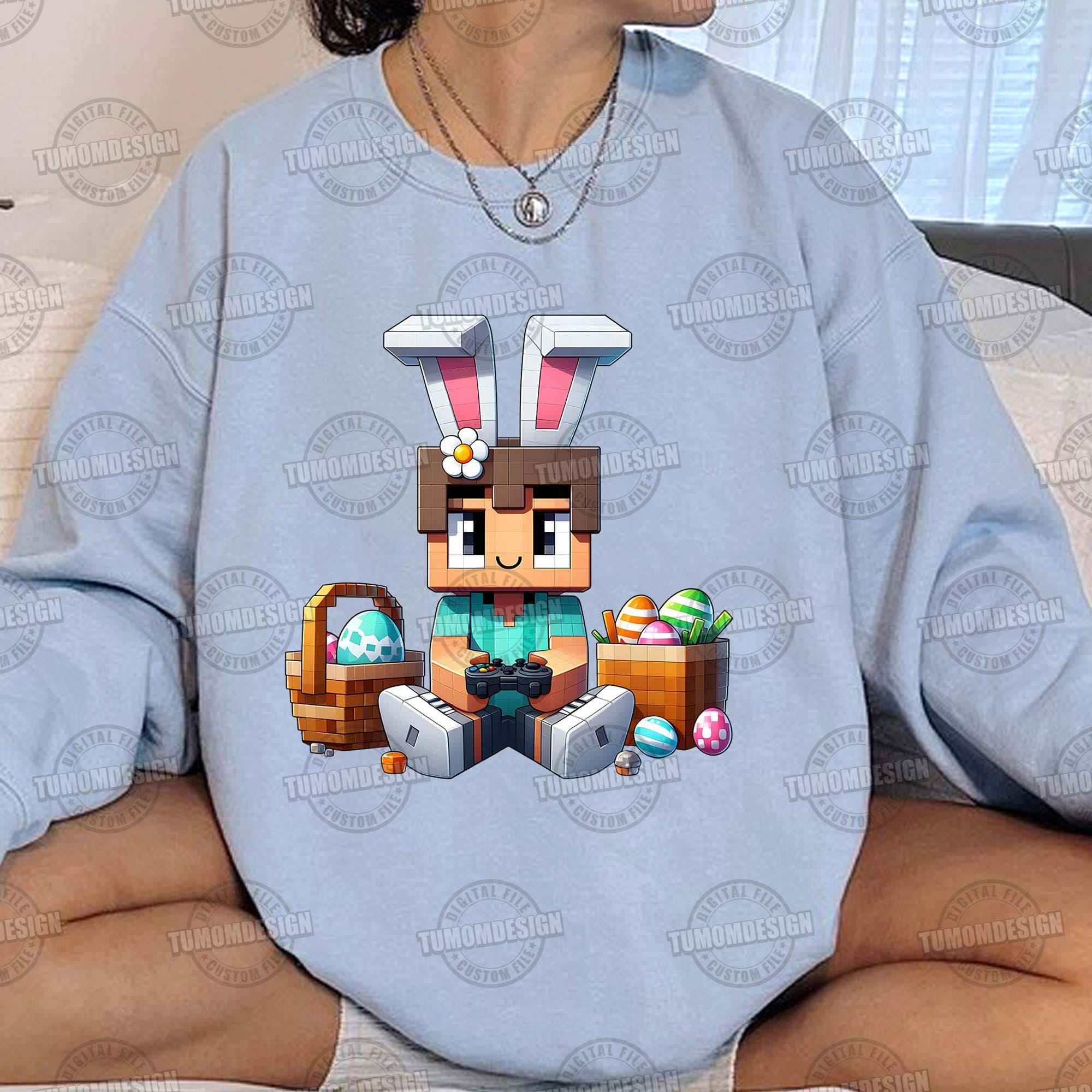 Character Easter Png Bundle, Boys Mining Easter Png, Retro Easter Png ...