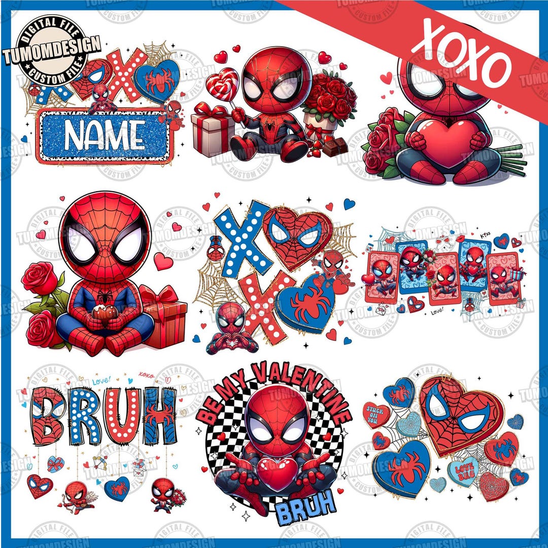 10 Happy Valentine XOXO Cartoon Superhero Png, Valentine Cartoon ...