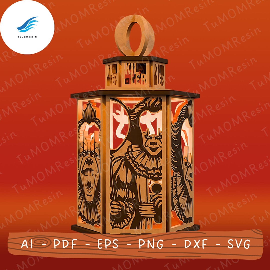 Horror Lantern,horror Character Candle Holder, Lantern Svg, Horror ...