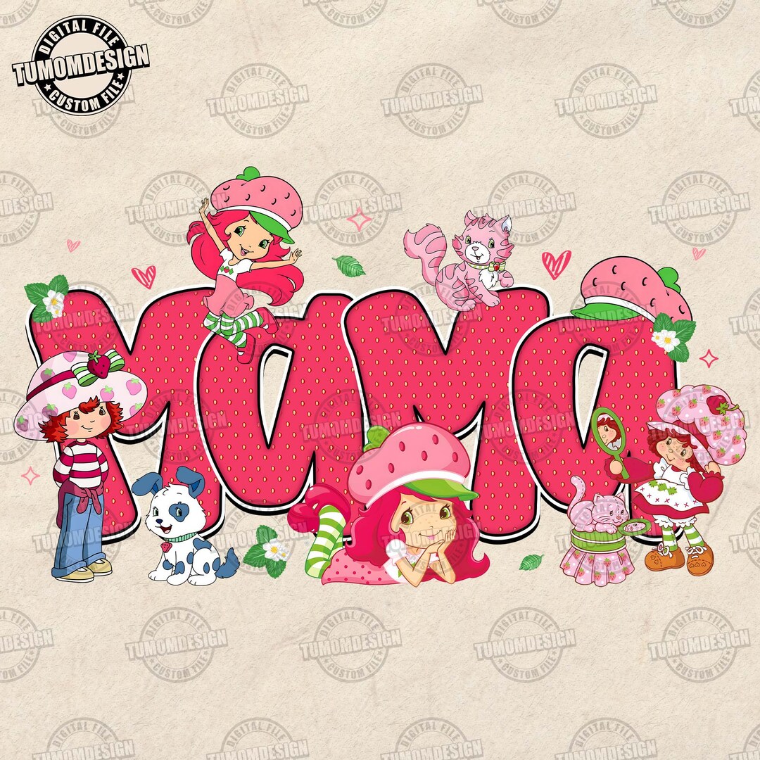 Strawberry Mama Png, Berry Sweet Girl Cartoon Kids, Birthday Gift ...