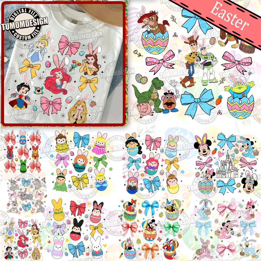10+ Ratón de dibujos animados de Pascua Png, Paquete de coquetas de ...