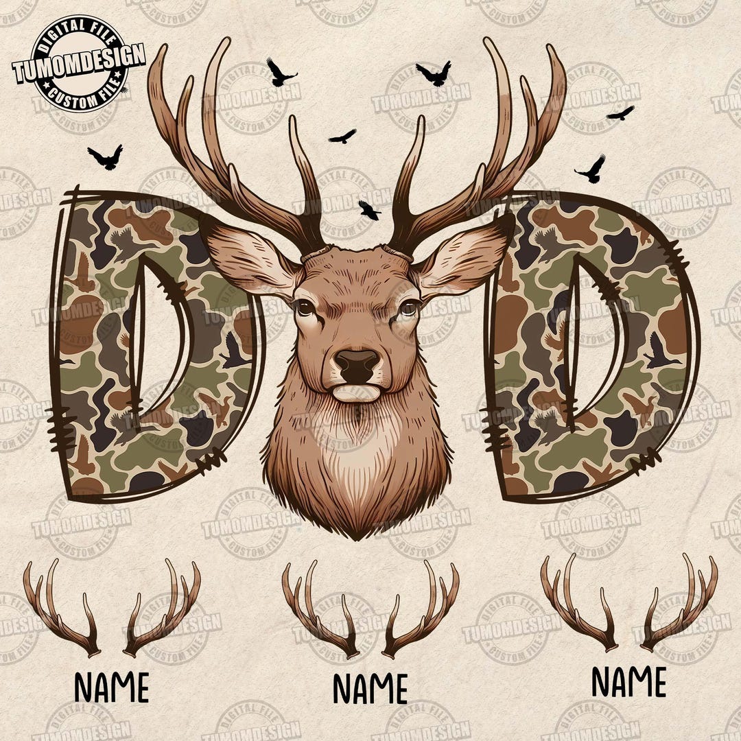 CUSTOM Hunter Dad Png, Deer Hunting Png, Camouflage Hunting Shirt Png ...