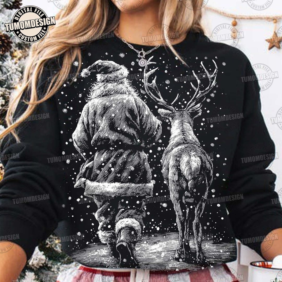 Vintage Santa Claus PNG, Believe in the Magic of Christmas Png ...