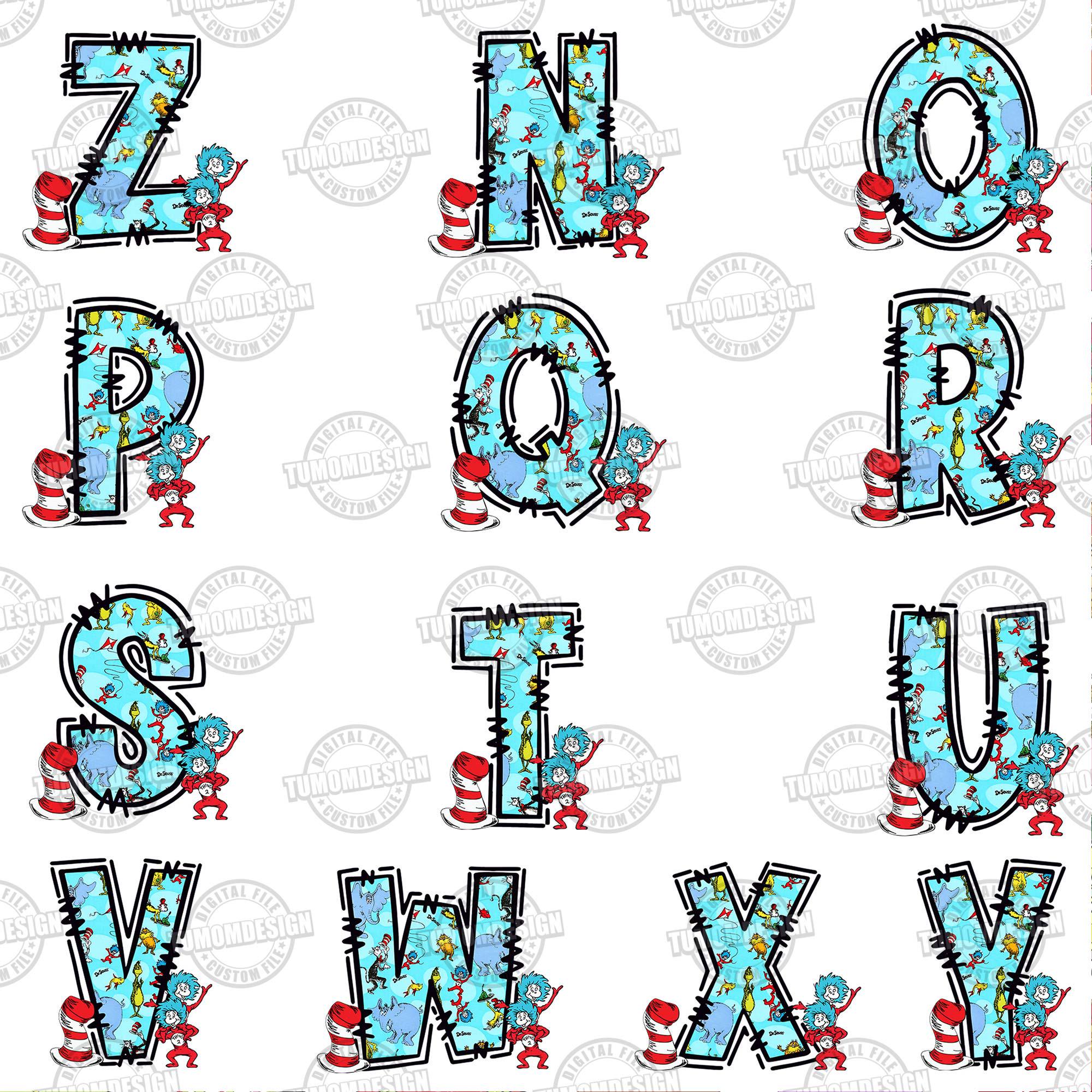 Doodle Alphabet Letters Png, Clip Art, Doodle Alpha Bundle, Valentines ...