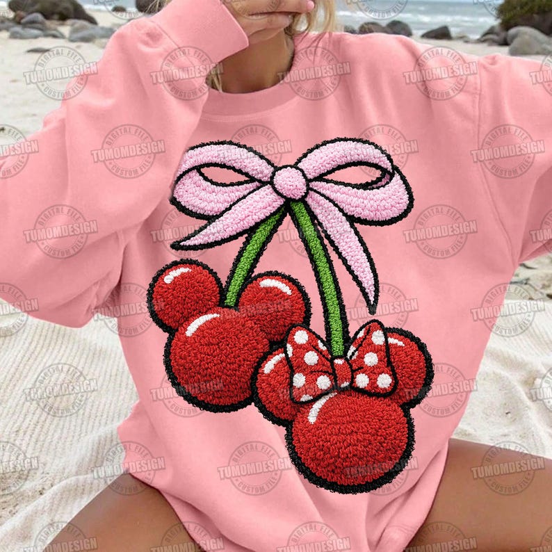 Vday Cherry Png, Fuzzy Cherry PNG, Latch Hook Cherry PNG, Retro ...