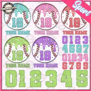 Custom Baseball Drip Png Bundle, Retro Baseball Png, Game Day Baseball ...