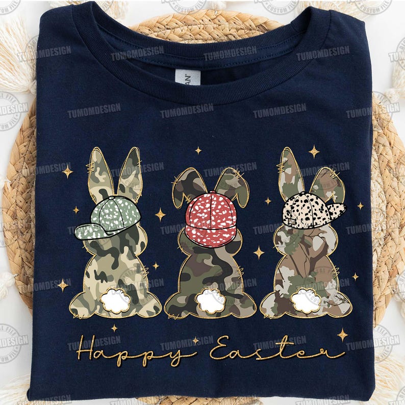 Happy Easter PNG, Camo Easter Bunny Png, Retro Easter Png, Easter ...