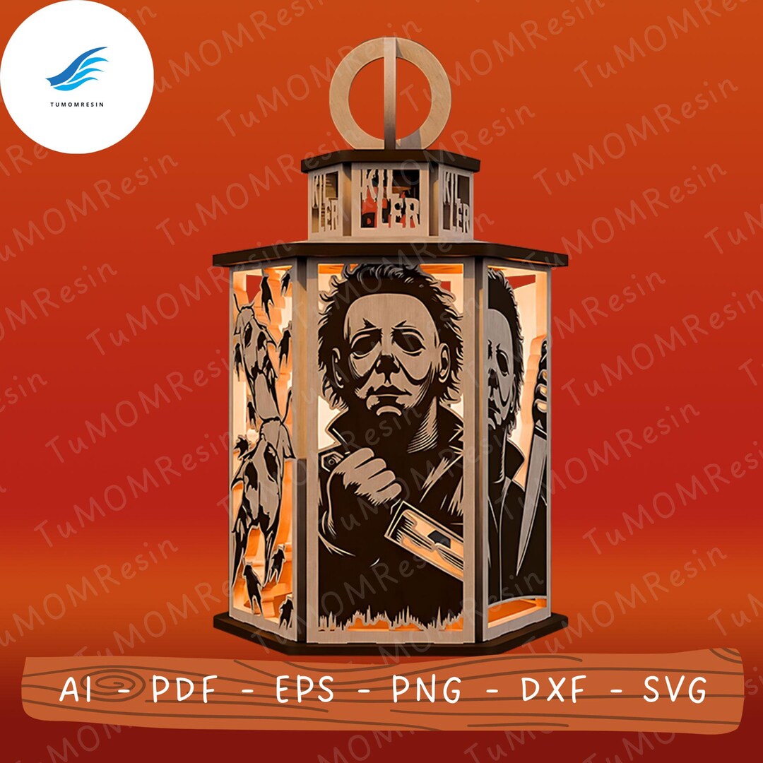 Horror Lantern,horror Character Candle Holder, Bundle Horror Characters ...