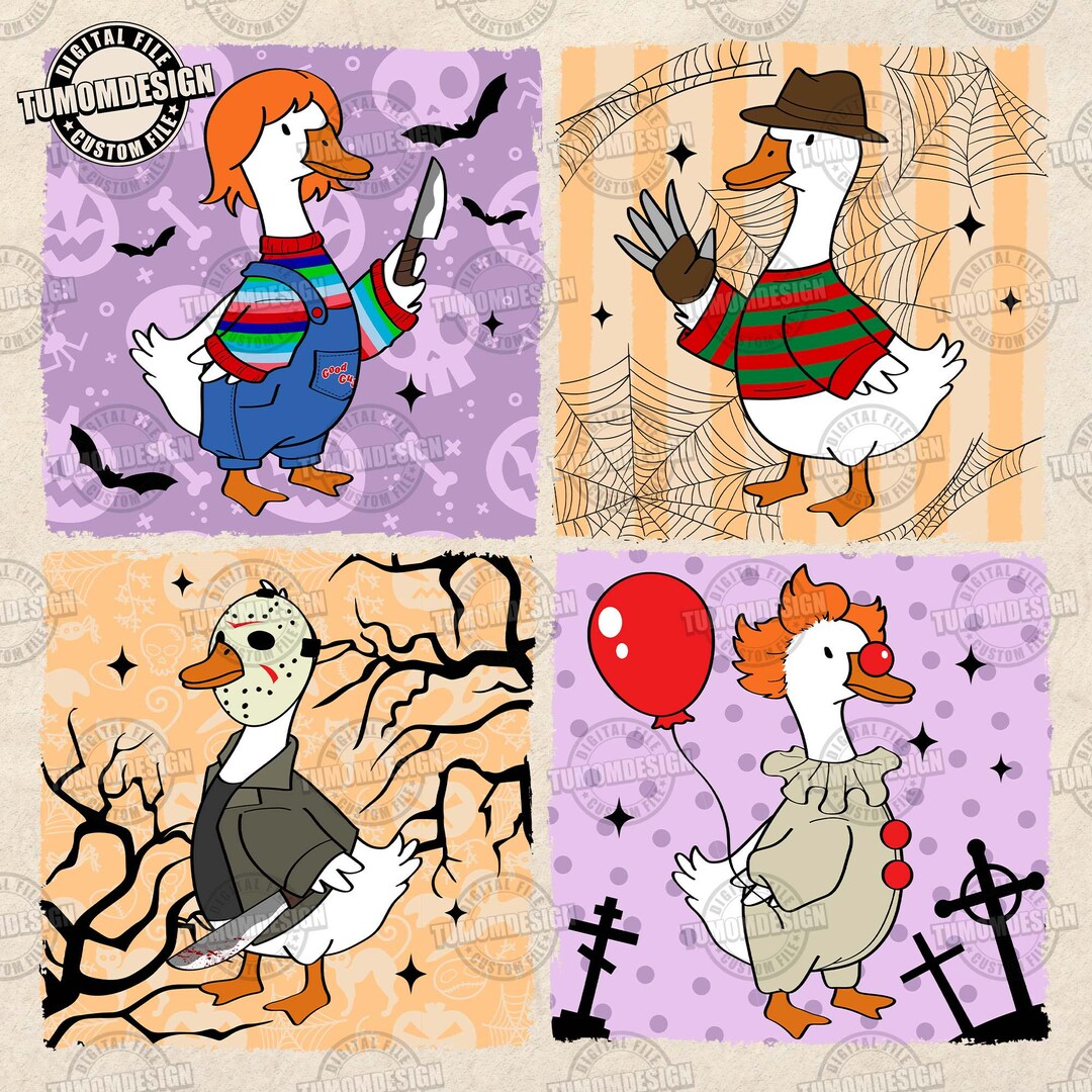 Halloween Horror Goose Png, Halloween Silly Goose Png, Funny Goose for ...