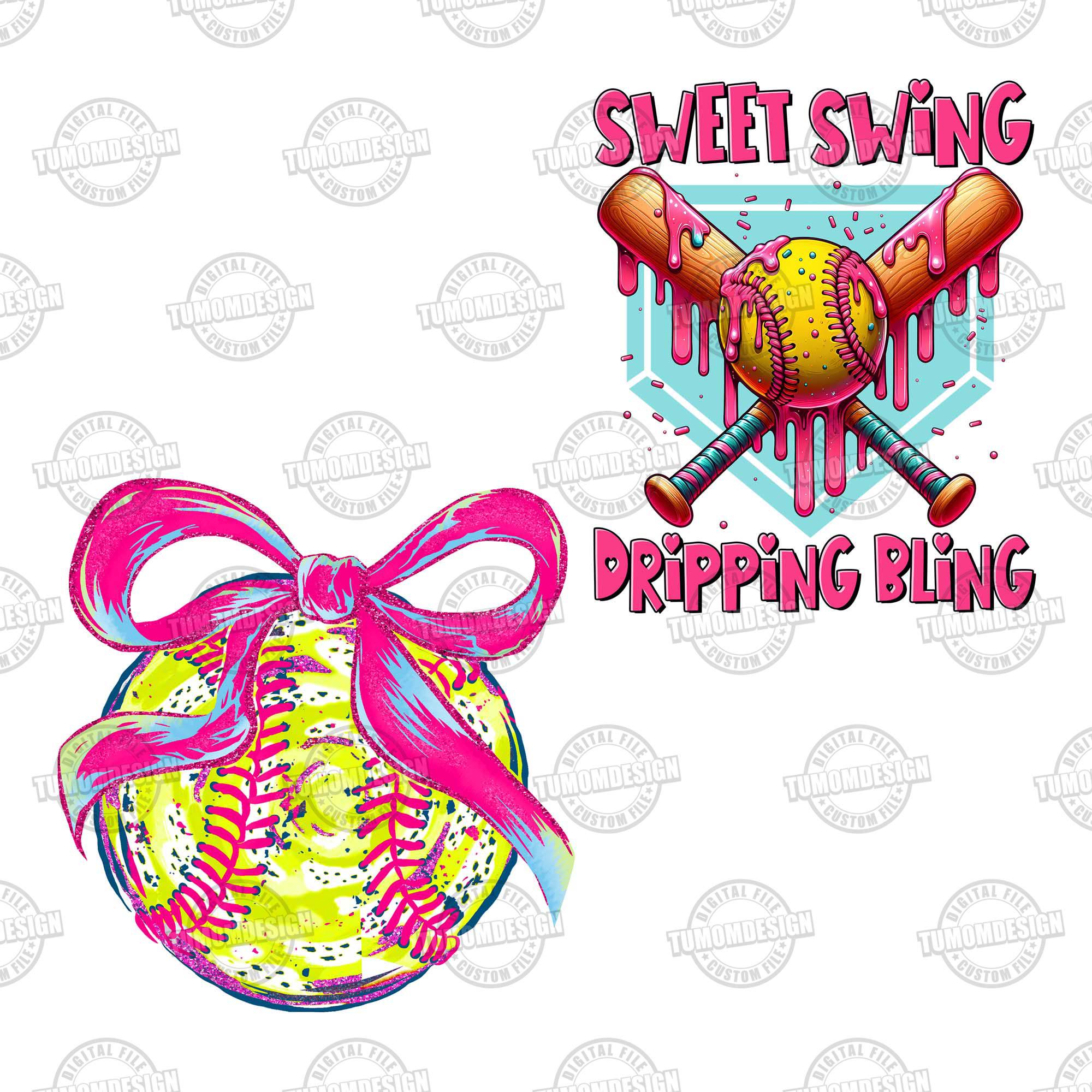 CUSTOM Softball Mama Nana Sister Png, Softball Ice Cream Drip Png, Game ...