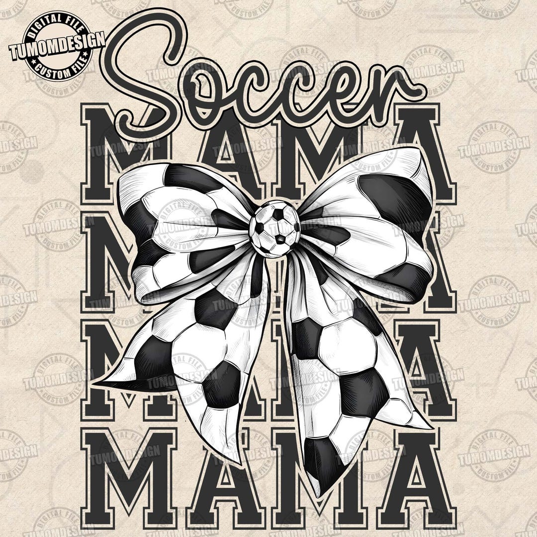 Soccer Mom Png, Soccer Mom Coquette Png, Soccer Bow Png, Game Day Png ...