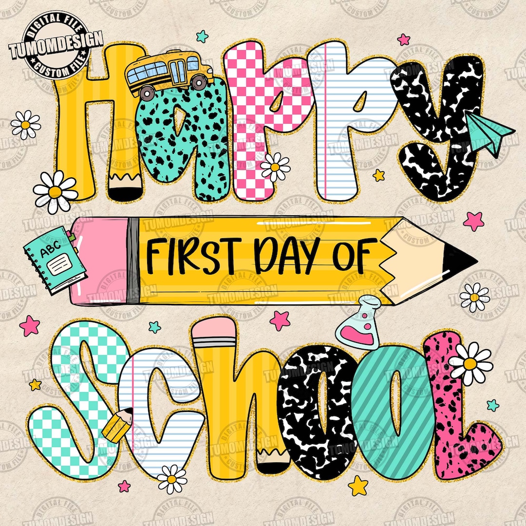 Happy First Day of School Png, Bruh We Back Png, Back to School PNG ...