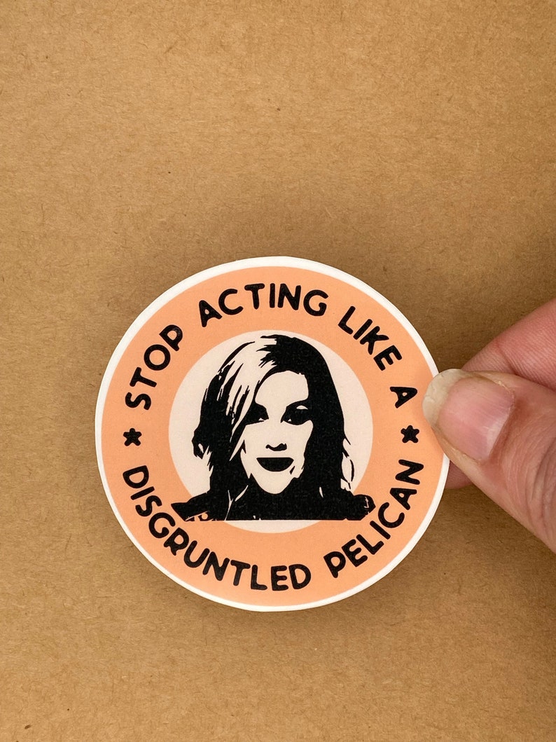 Moira Rose Disgruntled Pelican Sticker Schitt's Creek - Etsy