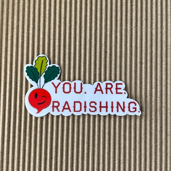 Radish Pun Decal - Etsy