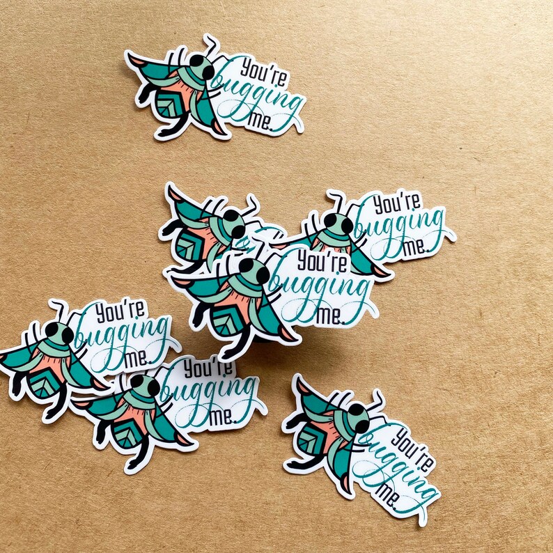 You're Bugging Me Sticker Bug Decal Annoying Me Sticker - Etsy